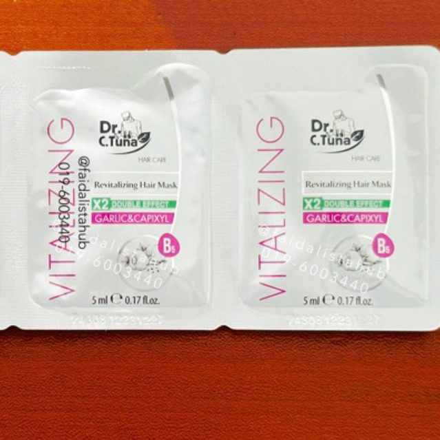 FARMASI Dr C. Tuna Sachet Revitalizing Hair Mask (2x5ml) | Shopee Malaysia