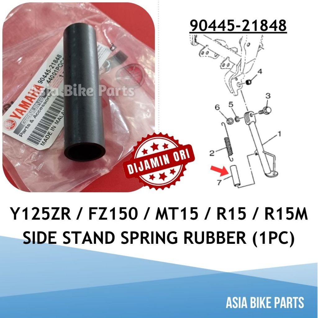 Yamaha Original Y125ZR / FZ150 / MT15 / R15 R15M Getah Side Stand ...