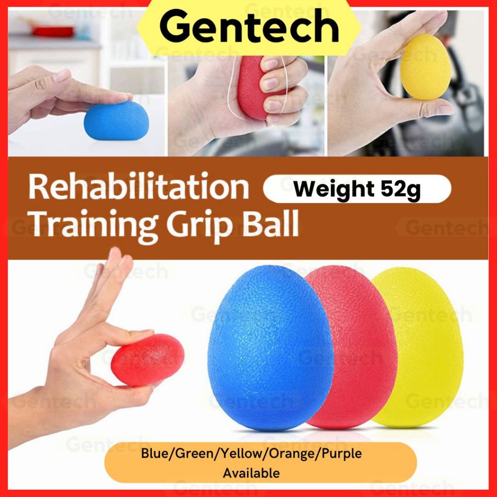 Egg Hand Rehabilitation Training Grip Ball Hand Strengthen Exercise ...