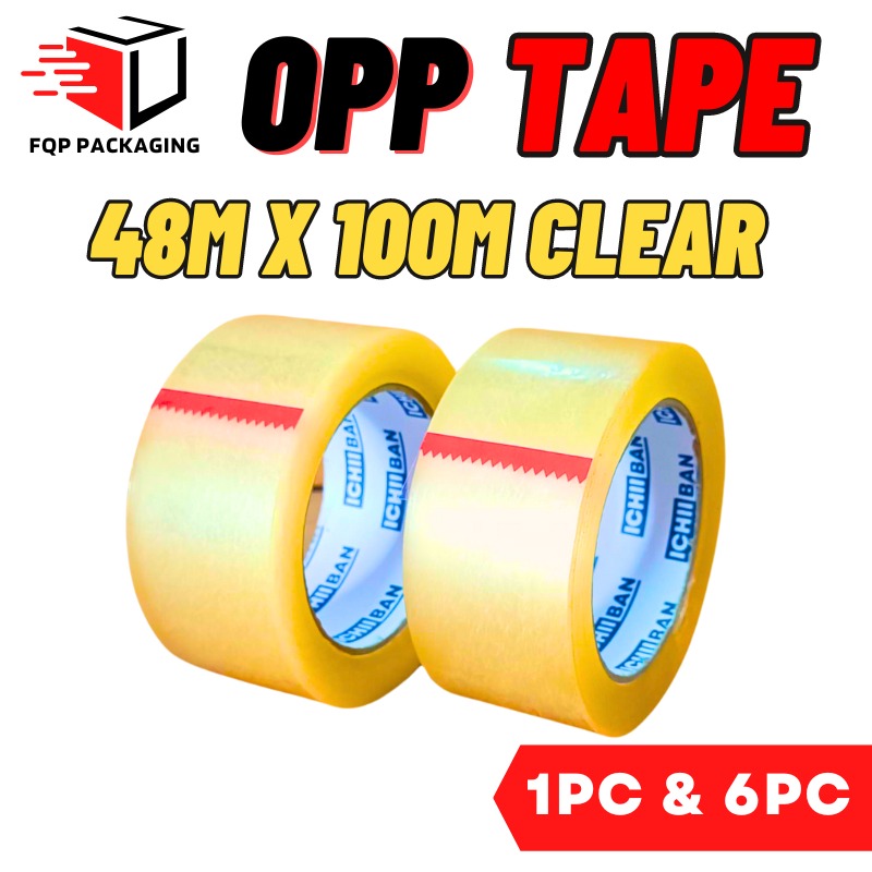 48MM x 100M OPP Packaging Tape Opp Tape 48mm Opp Tape Salotape Transparent Tape | Shopee Malaysia