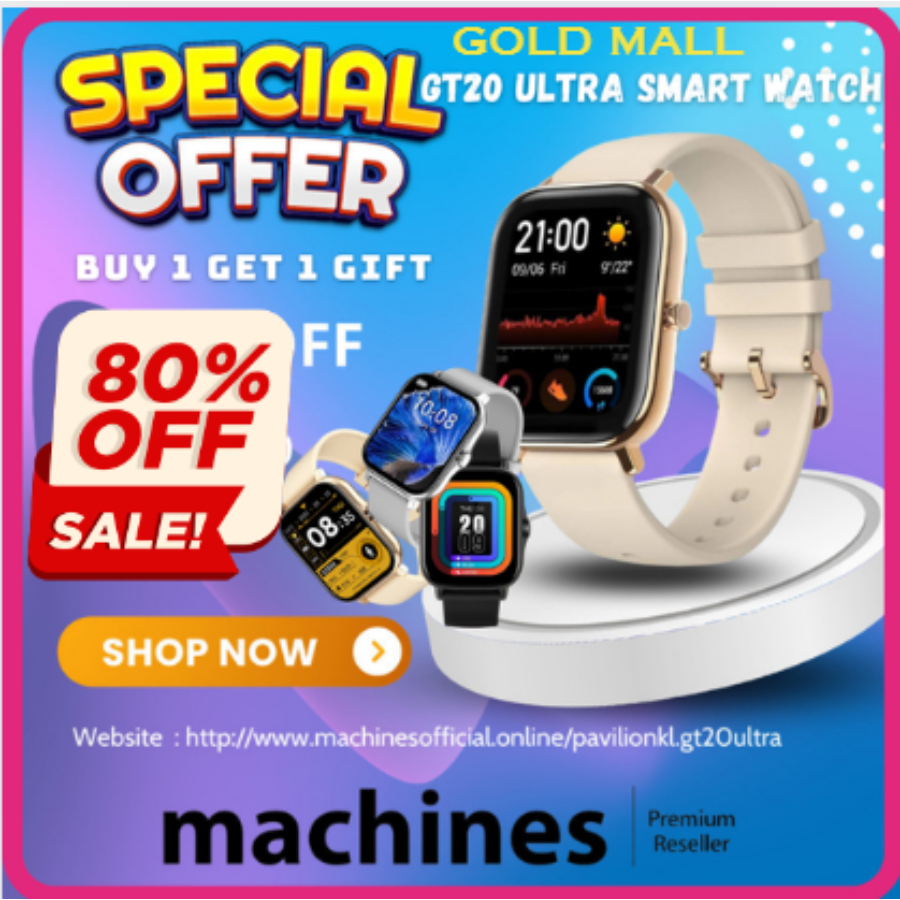GT20 ULTRA SMART WATCH Blood Pressure IP67 Waterproof Blood Oxygen ...