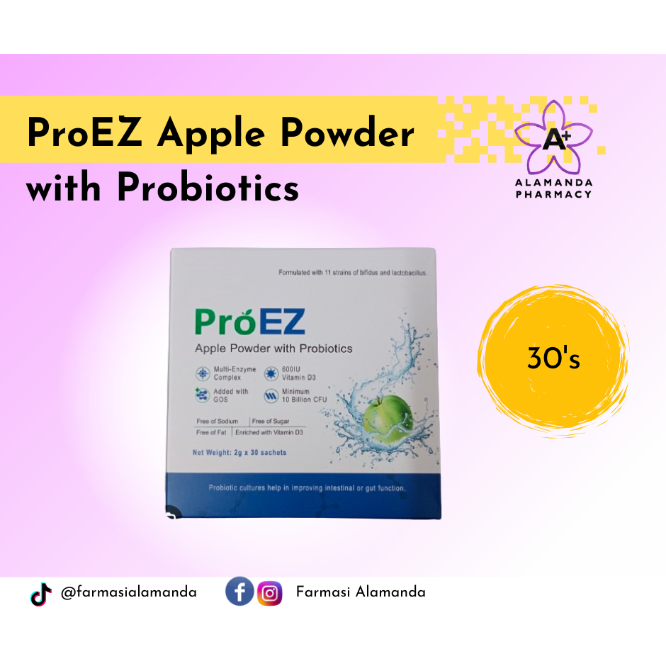 ProEz Apple Powder with Probiotics (2g x 30 sachets) | Shopee Malaysia