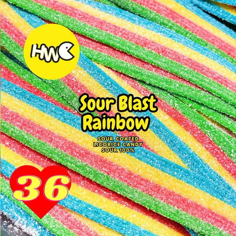 🌈 Supa Sour Strips Rainbow Mix Fruits Tutti Fruity Masam Manis Blast ...