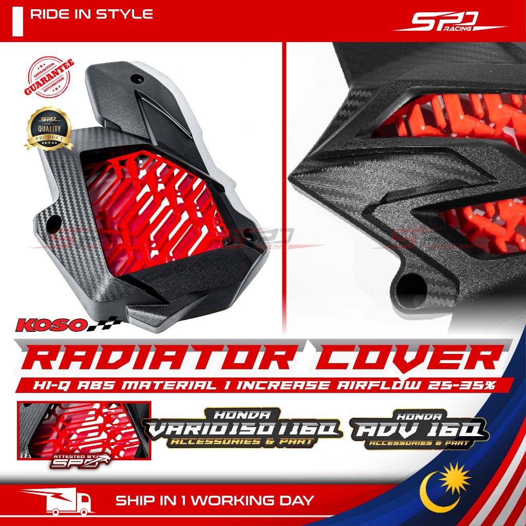 Vario ADV KOSO Radiator Guard I Coolant Cover I Increase Airflow Type I ...