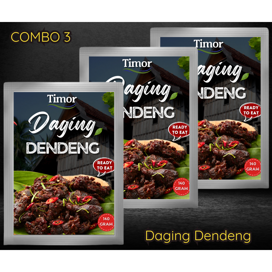 DAGING DENDENG COMBO 3 PACK READY TO EAT FOOD | Shopee Malaysia