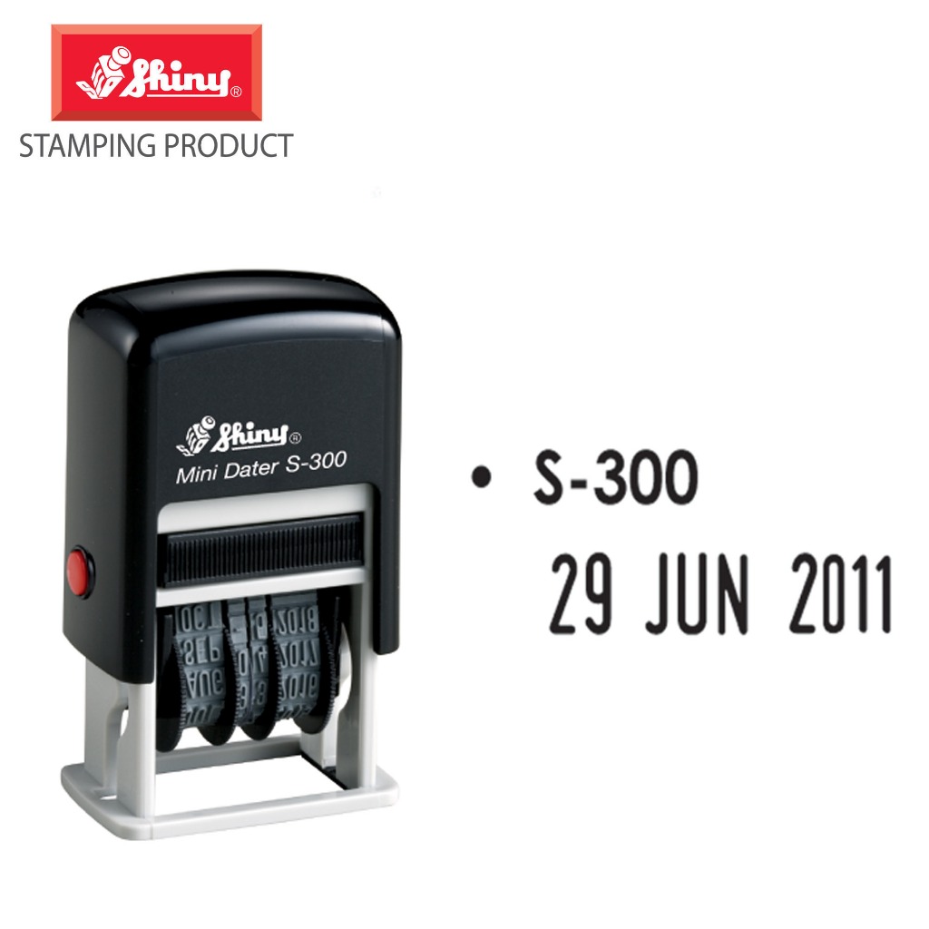 Shiny Self Inking Date Stamp (S300 3mm & S400 4mm) | Shopee Malaysia
