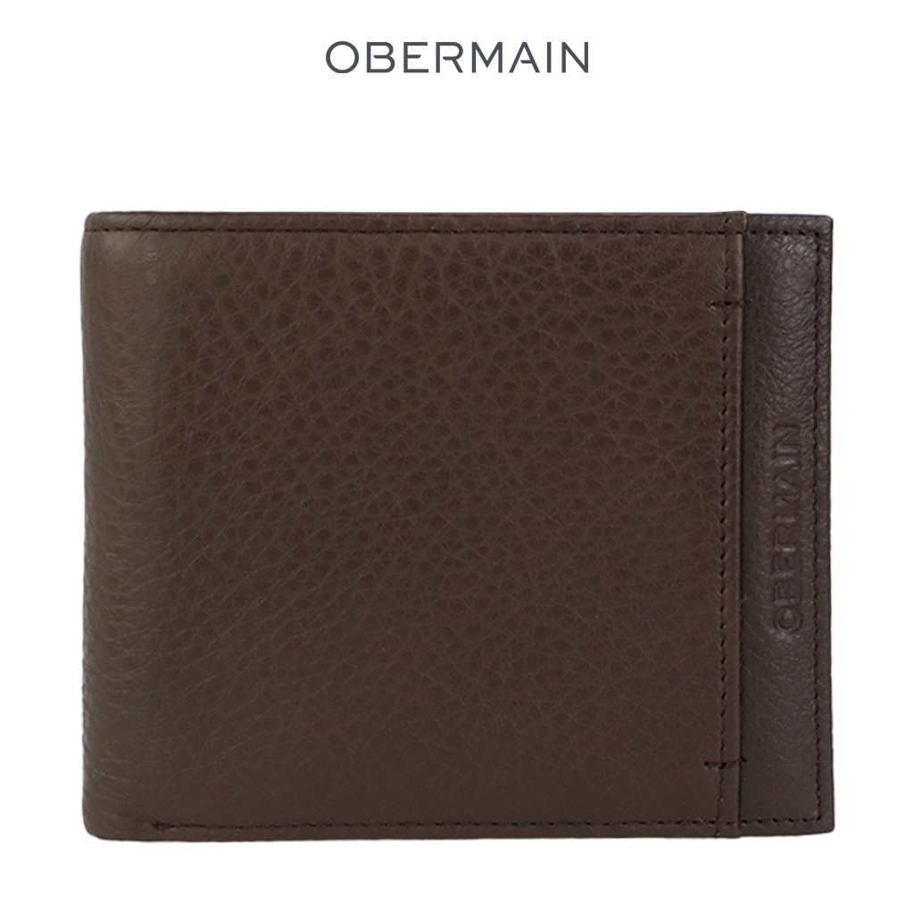 OBERMAIN Genuine Leather RFID Coin Wallet OBW223G1 (221005G1) Brown ...