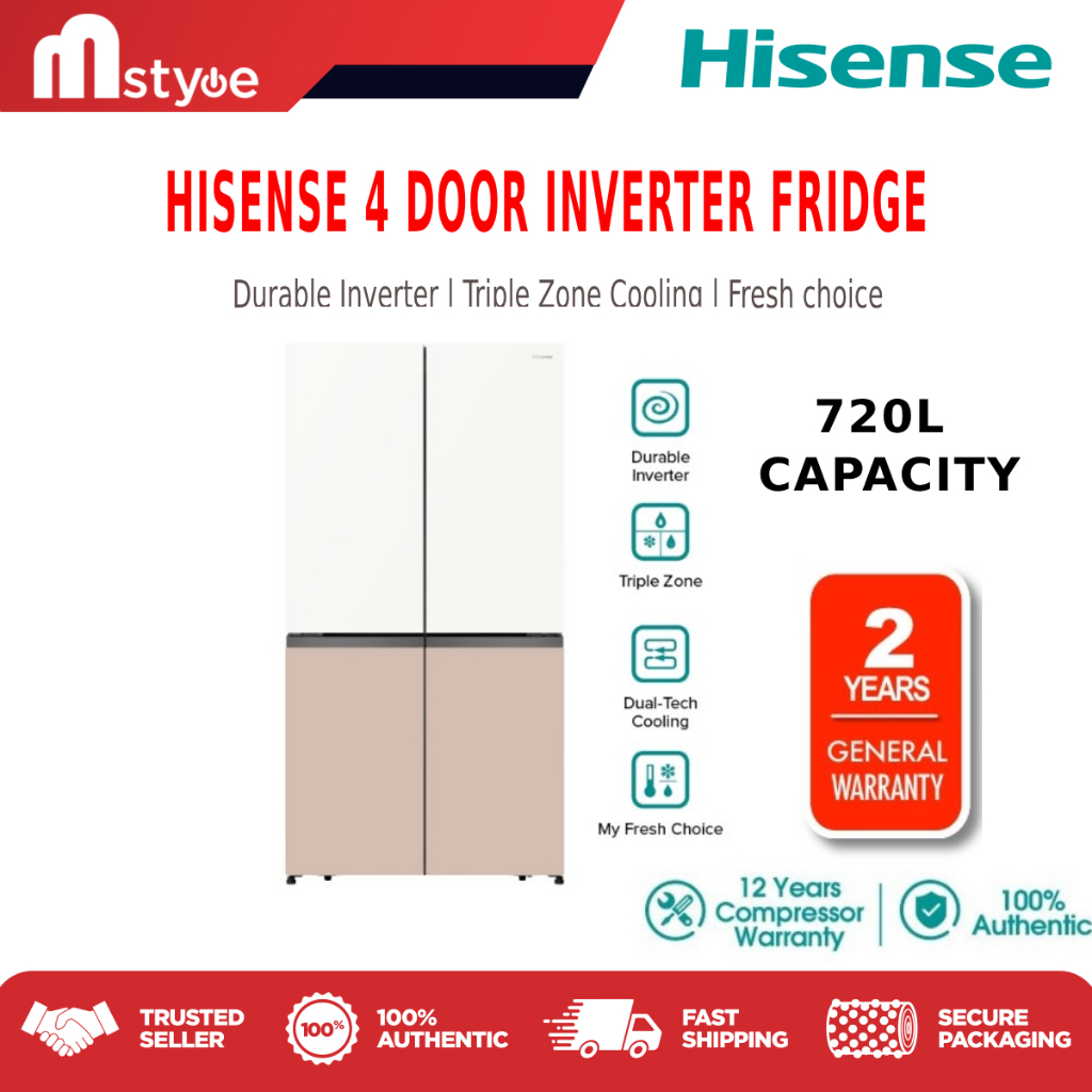 Hisense Multi-Door & Side-by-Side Refrigerators | 555L - 768L | Total ...