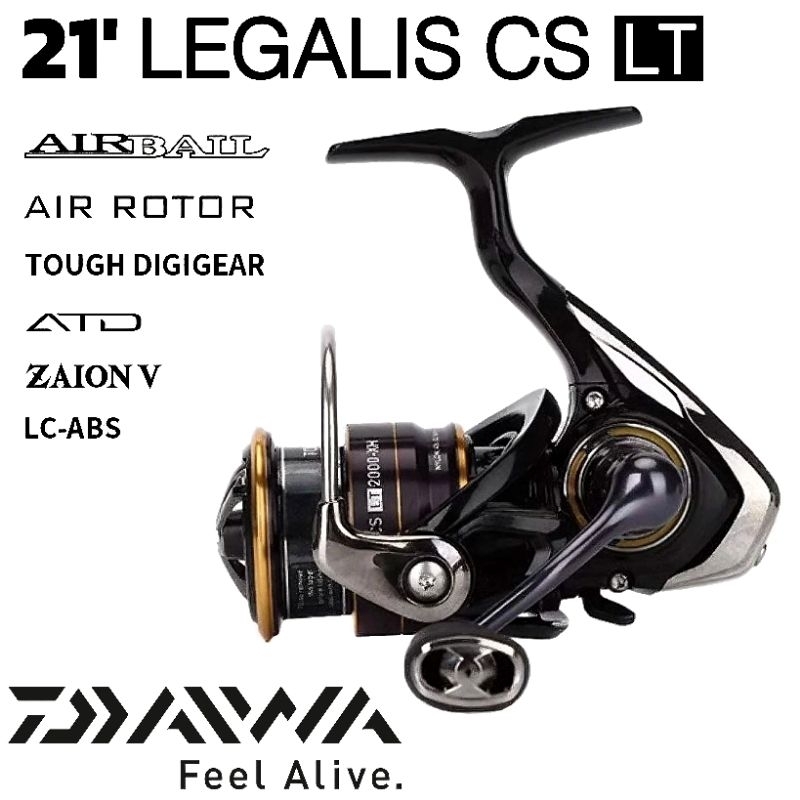 ORIGINAL 21' DAIWA LEGALIS CS LT Spinning Reel 1000SXH-3000CXH Metal Spool 5-10KG Drag Mesin ...
