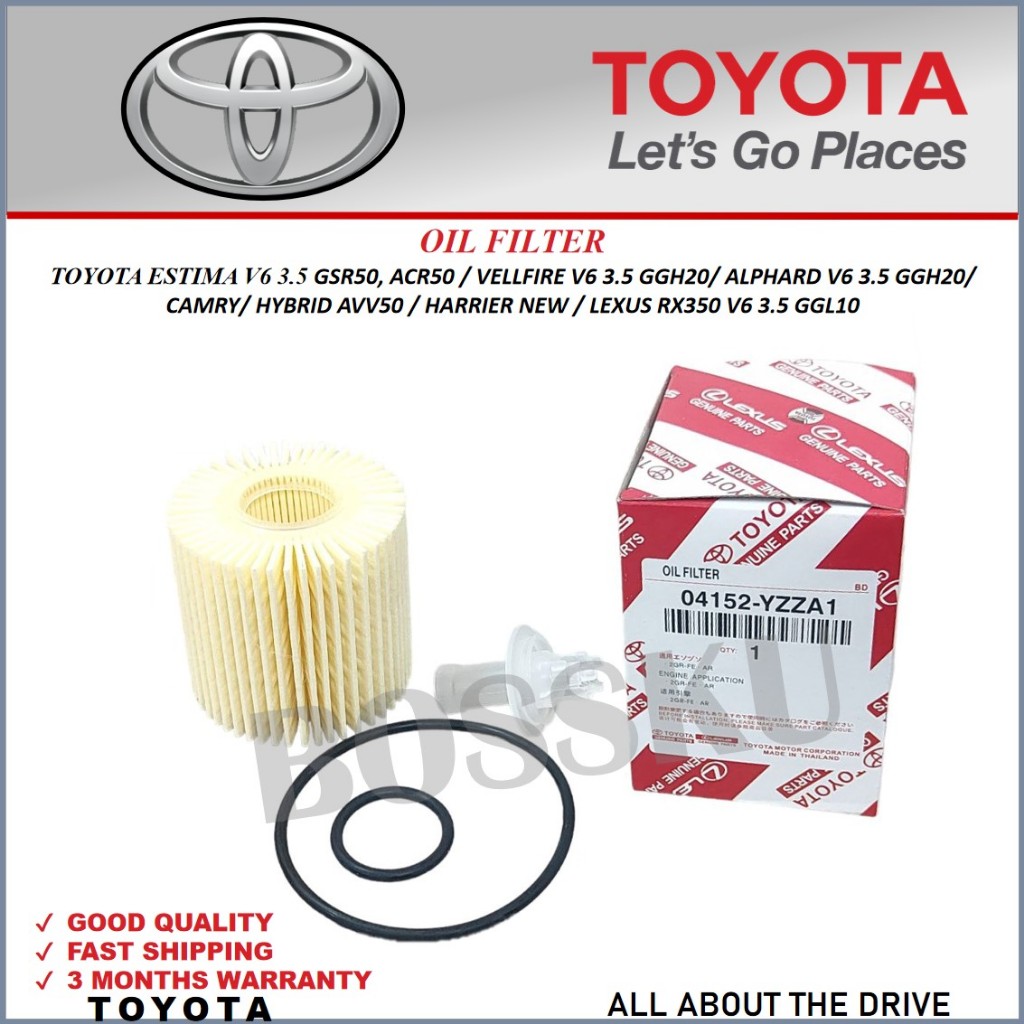 OIL FILTER - TOYOTA ESTIMA V6, VELLFIRE V6 ,ALPHARD V6,CAMRY HYBRID ...