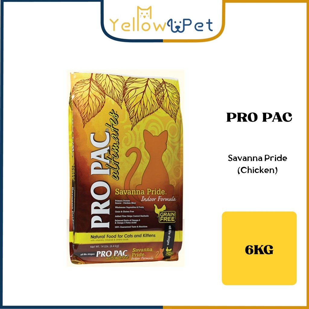 Pro Pac Cat Savanna Pride Chicken 6kg | Shopee Malaysia
