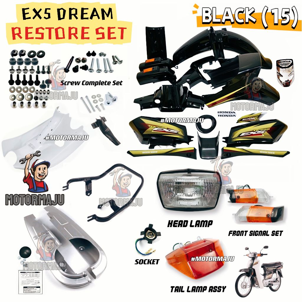 REMPIT EX5 RESTORE PACKAGE SET Ex5 High Power Ex5 Dream Cover Set Coverset Bodyset Caver set ...
