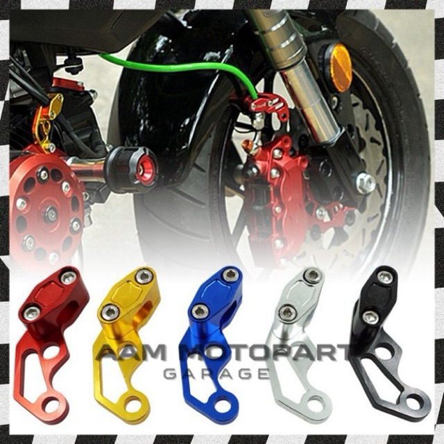 UNIVERSAL BRAKE HOSE HOLDER CNC ALLOY ( FRONT / REAR ) BREK HOSE ...