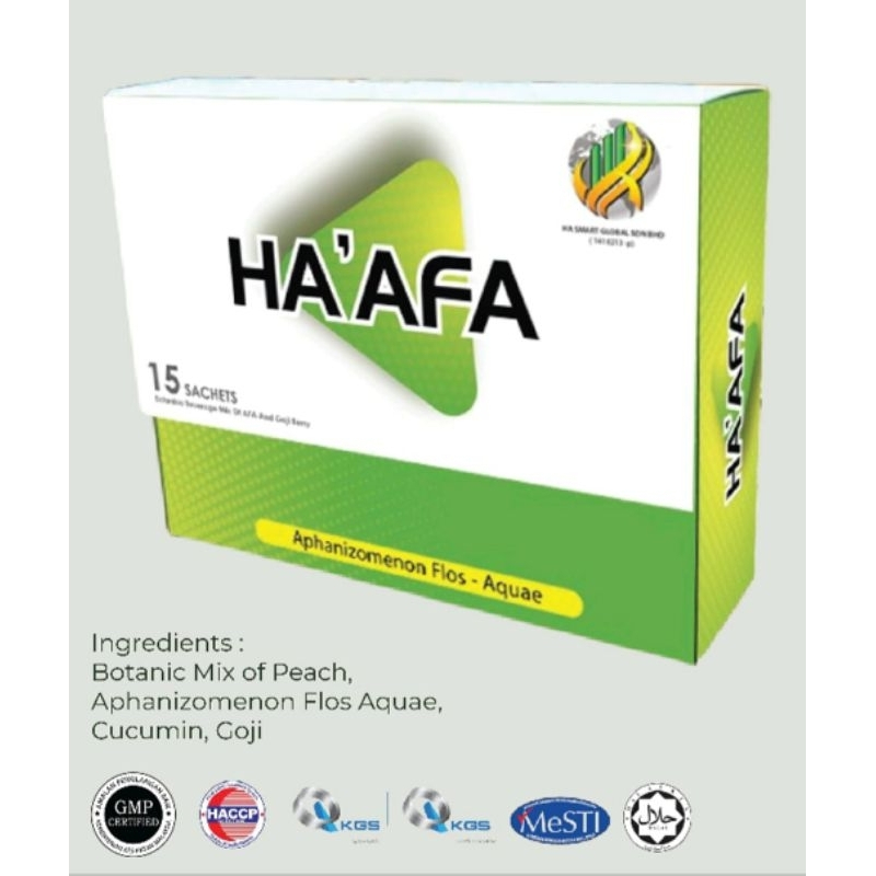 100% ORIGINAL HA'AFA SUPPLEMENT KESIHATAN PELBAGAI PENYAKIT | Shopee ...