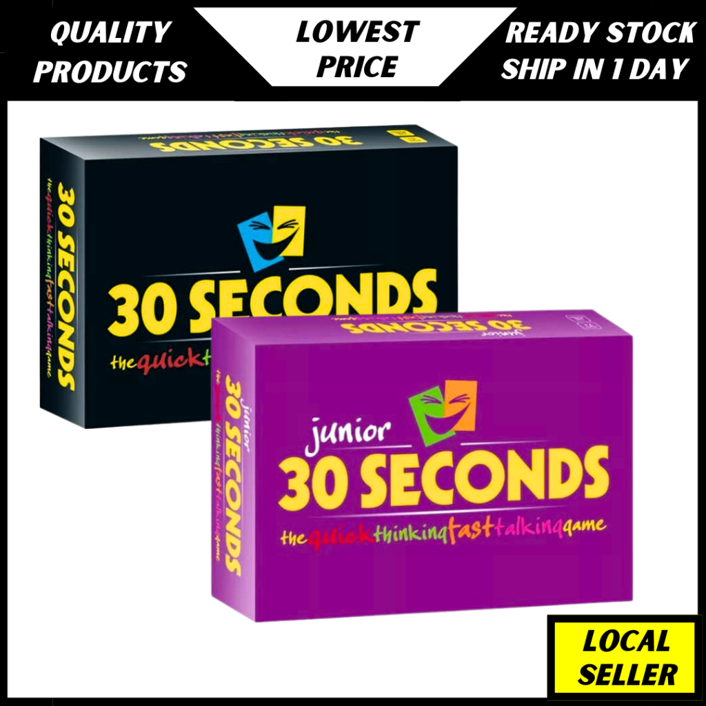 30 Seconds Board Games Card Games Family Game Indoor Game Kids Children Party Game Indoor ...