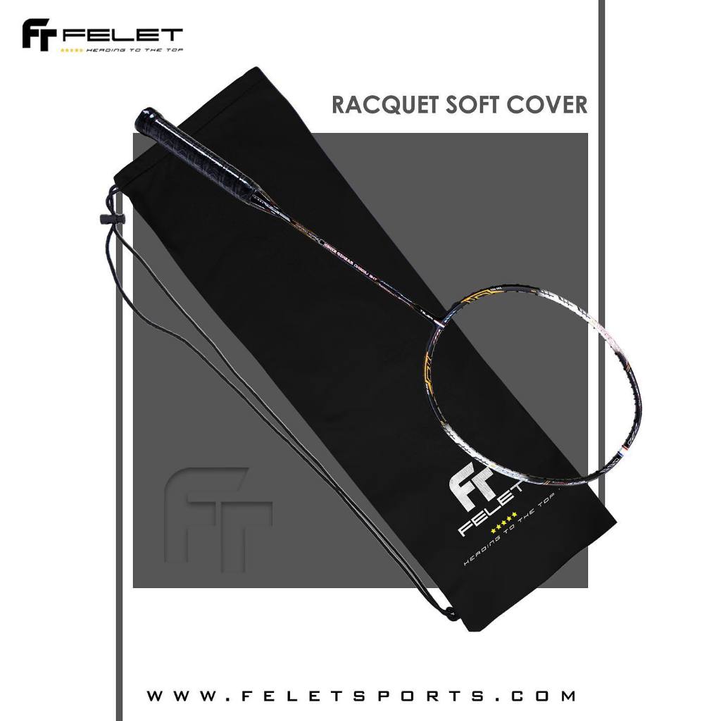 FELET Original Racket Soft Cover - FULL COVER Holds Up 2-3 Rackets BAG ...