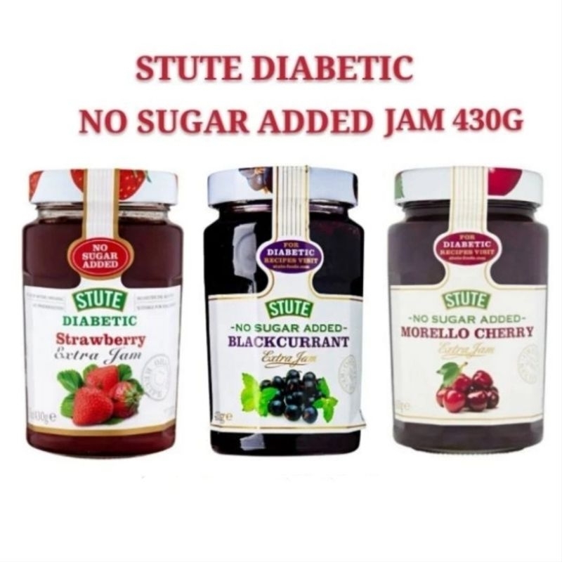 STUTE DIABETIC - NO SUGAR ADDED JAM 430G Exp:3/2025 | Shopee Malaysia