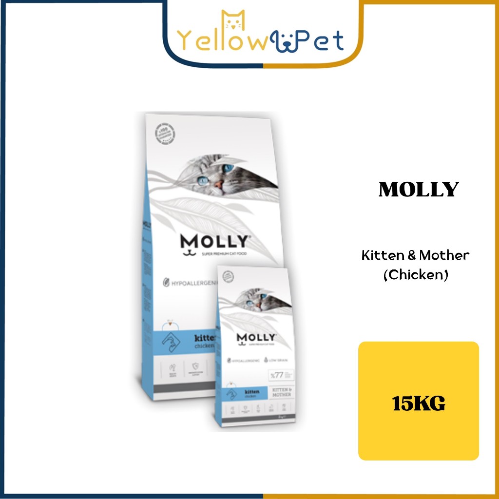 Molly Cat Food Kitten & Mother 15kg | Shopee Malaysia