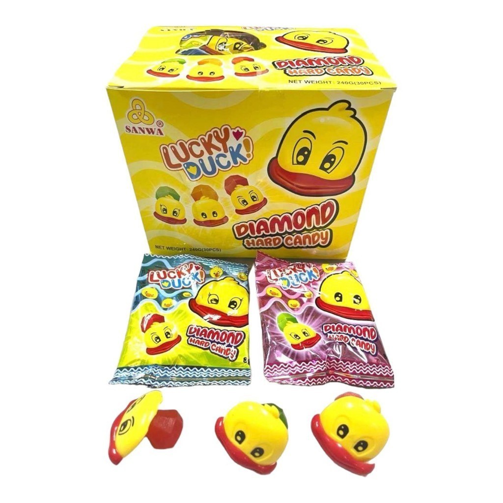 30 Pcs Sanwa Lucky Duck Diamond Hard Candy HALAL (LOCAL READY STOCKS) | Shopee Malaysia