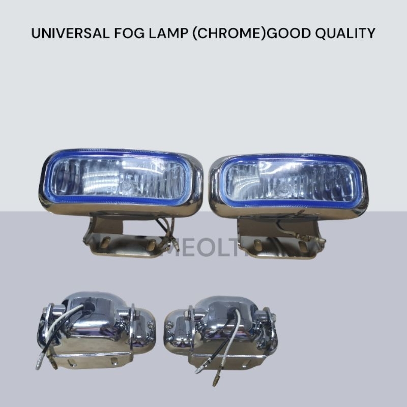 M'SIA READY STOCK UNIVERSAL FOG LAMP SET (CHROME-STEEL)GOOD QUALITY ...