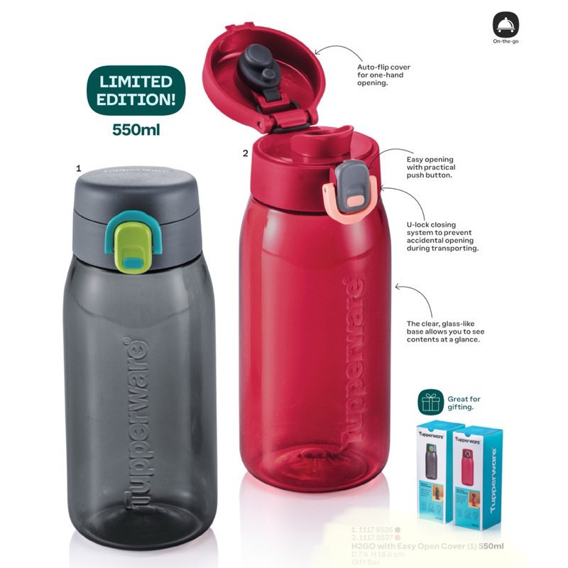 tupperware H2go 550ml (1pc) | Shopee Malaysia