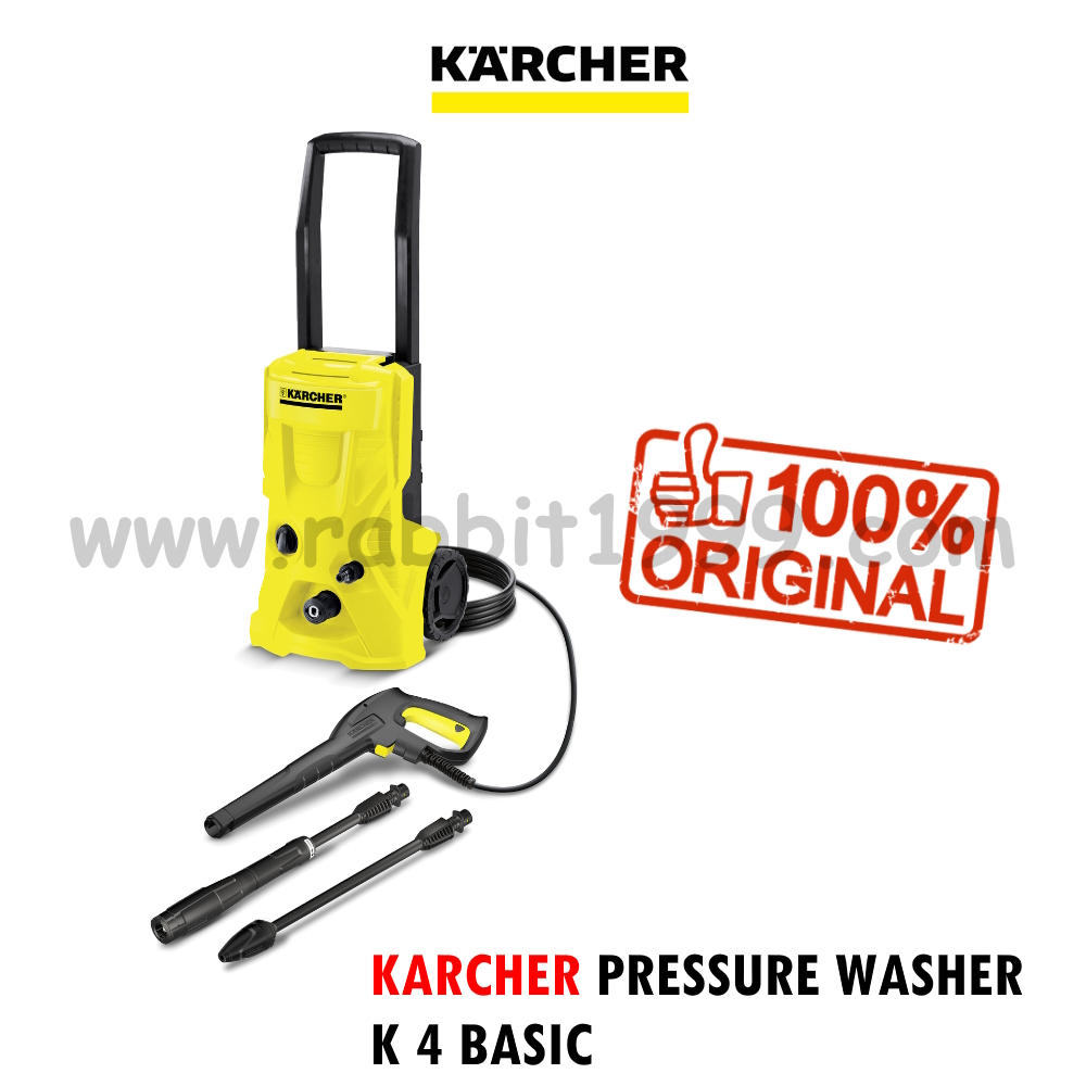 KARCHER PRESSURE WASHER K 4 BASIC - 1.180-080.0 - KARCHER Pressure ...