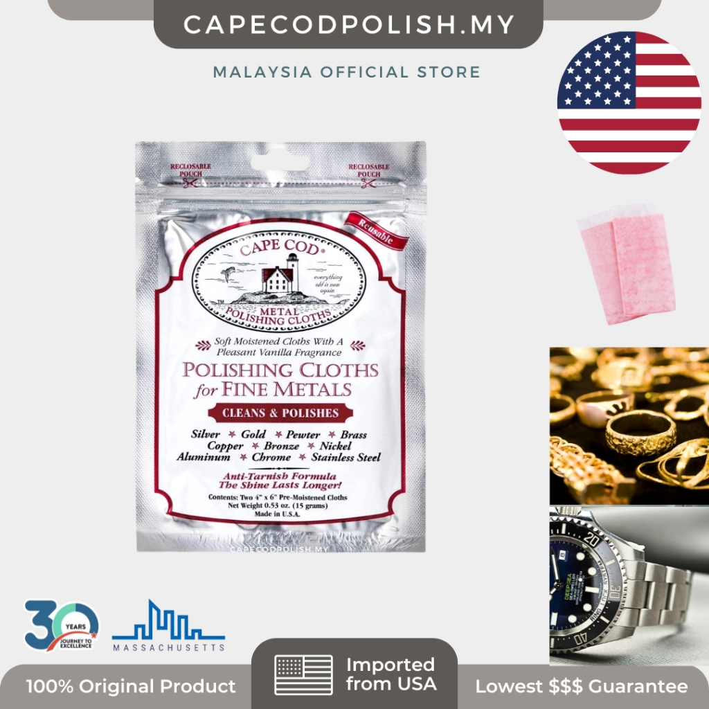 🇺🇸 Cape Cod Polish USA - Metal Polishing Cloths | Gold Silver Watch ...