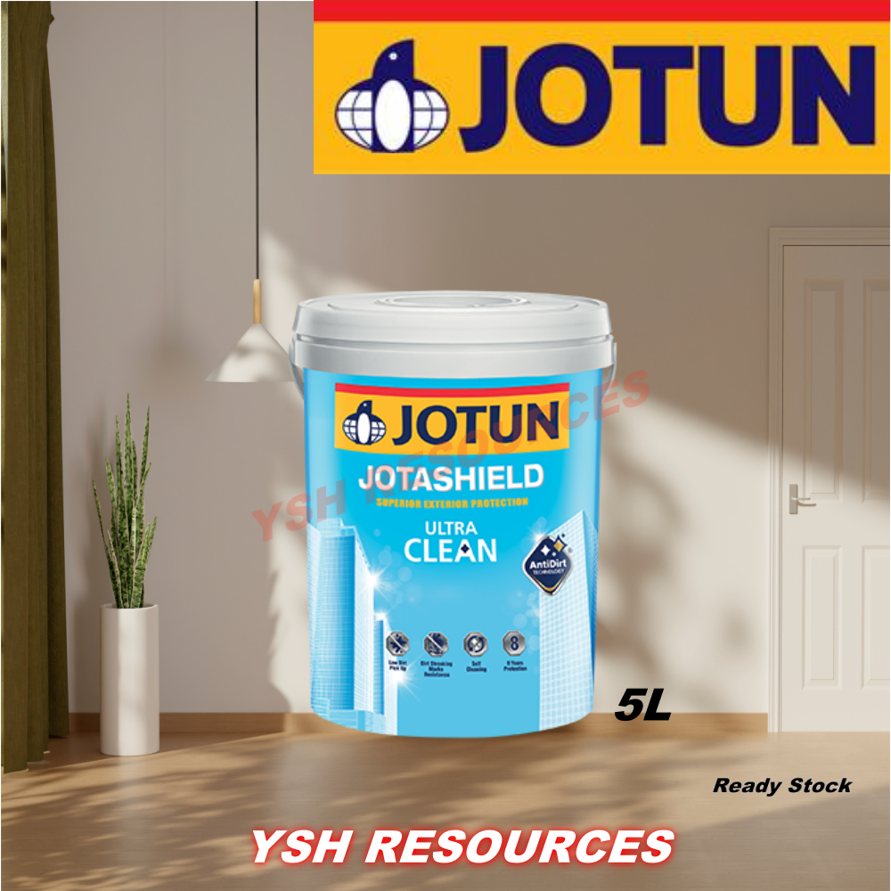 5L Jotun Jotashield Ultra Clean - Exterior Wall Paint / Cat Dinding ...