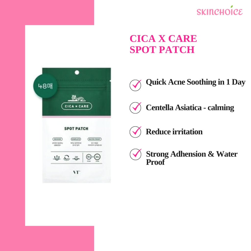 VT Cica Spot Patch Acne Patch Pimple Patch (48pcs) | Shopee Malaysia
