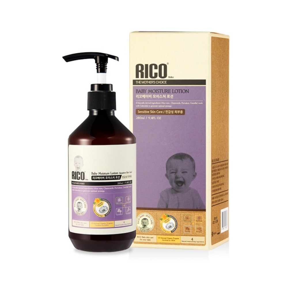 Rico Korea Organic Calendula Rico Baby Moisture Lotion 280ML (sensitive ...
