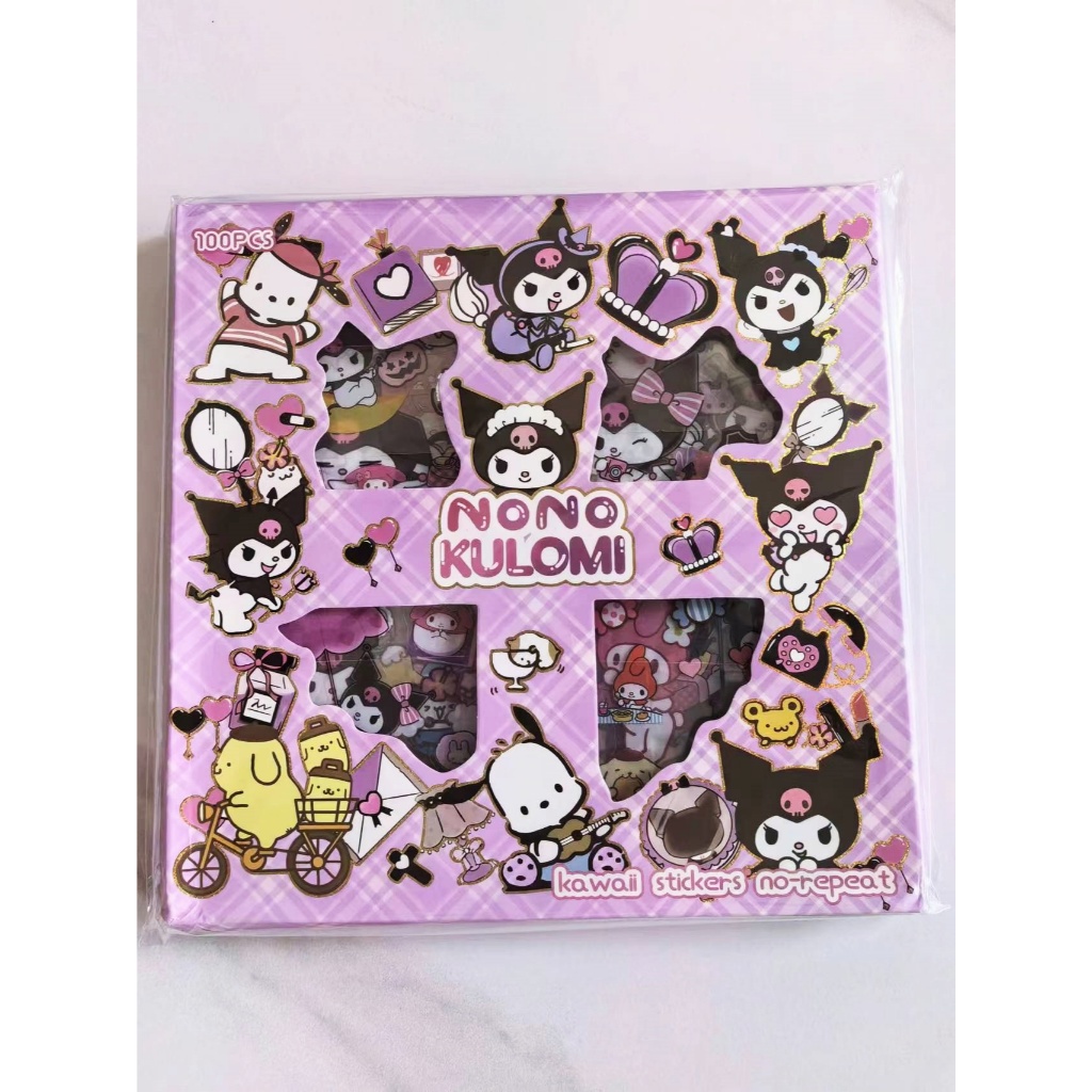 DIY Stationery 100 Sheets Cute Stickers Transparent Cartoon Sticker ...