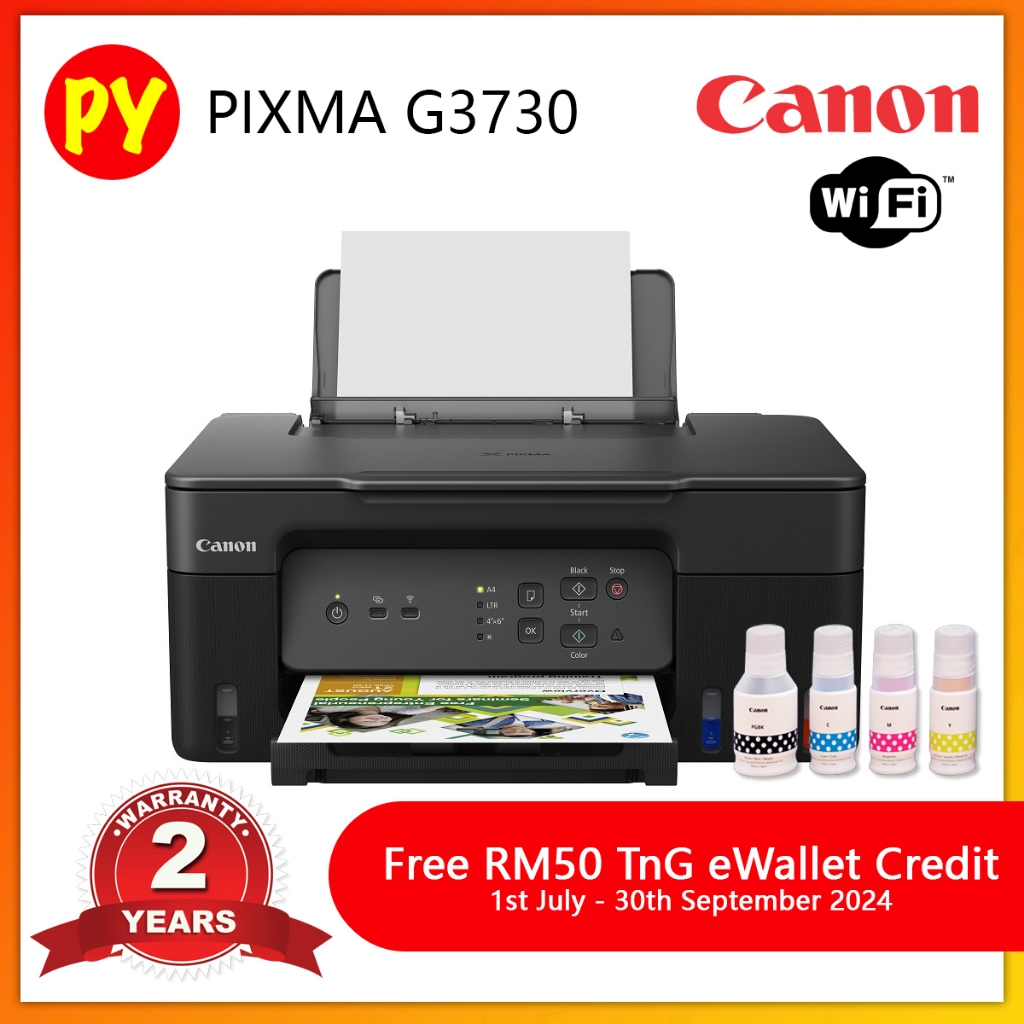 Canon PIXMA G2730 | G3730 (WiFi) All-In-One Ink Tank Printer Using Ink ...