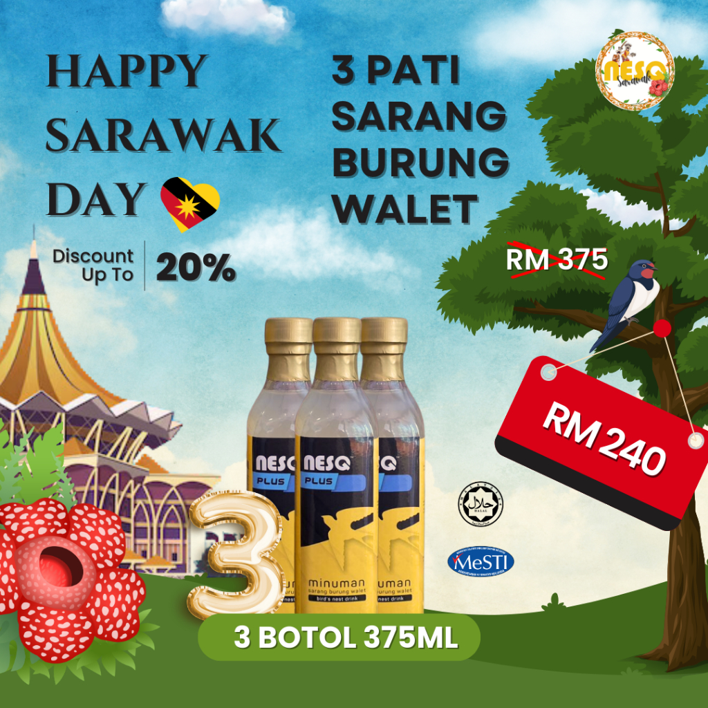 Set NesQ: 3 Botol Pati Sarang Burung Walet 375ml | Shopee Malaysia