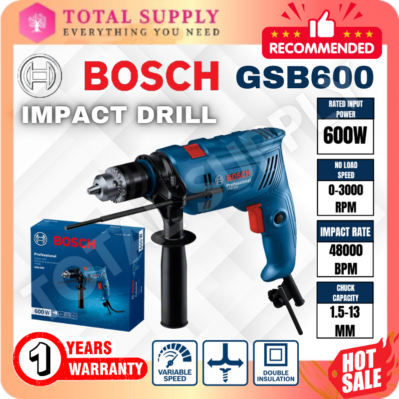BOSCH GSB600 PROFESSIONAL IMPACT DRILL | 06011A03L0 | Shopee Malaysia