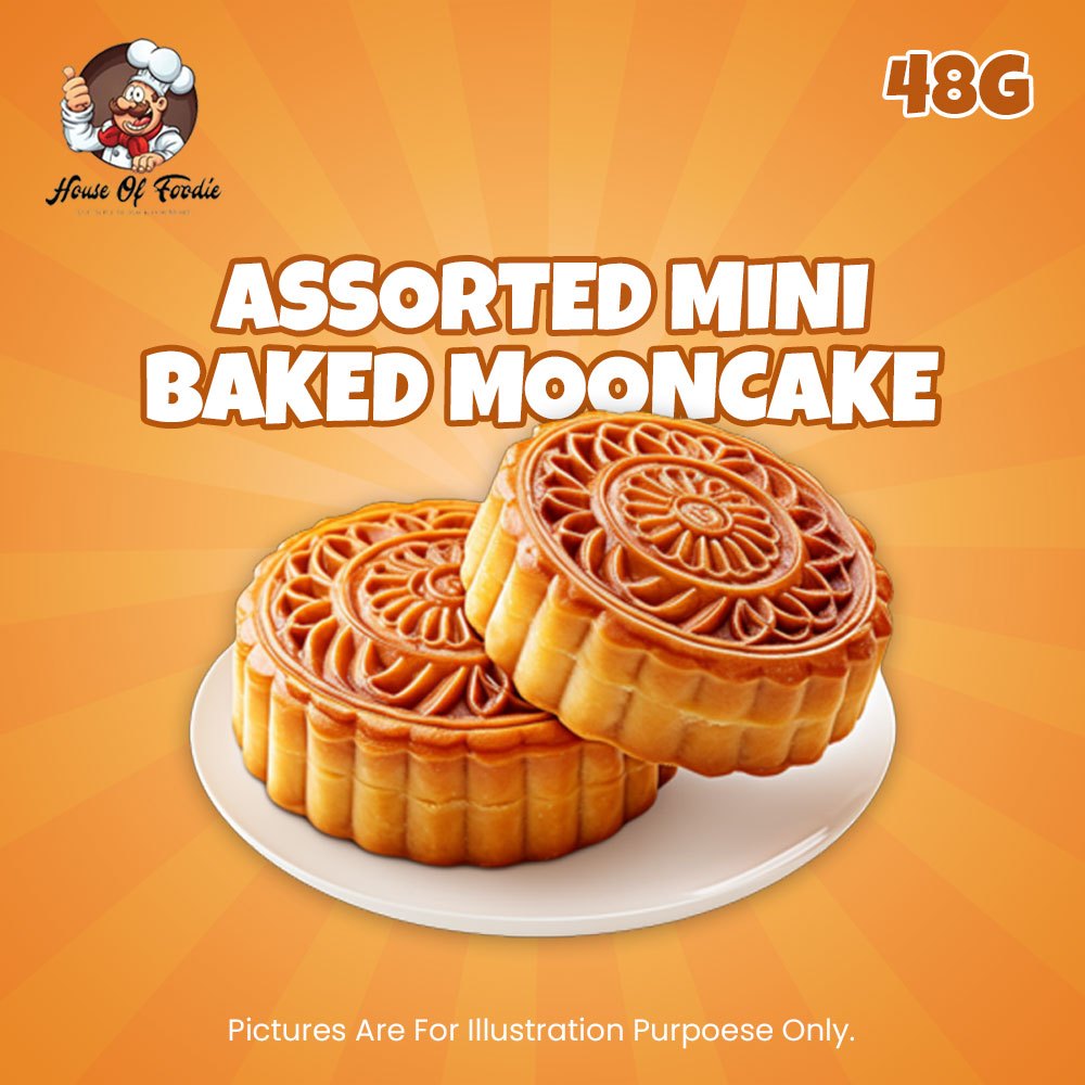 Assorted Mini Baked Mooncake 48g | Shopee Malaysia