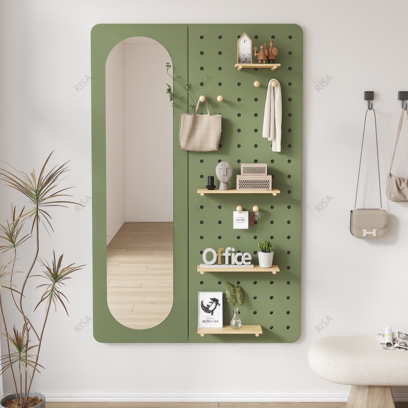 Hole Plate Mirror Bedroom Home Fitting Mirror Girl Mirror Hanging Wall ...