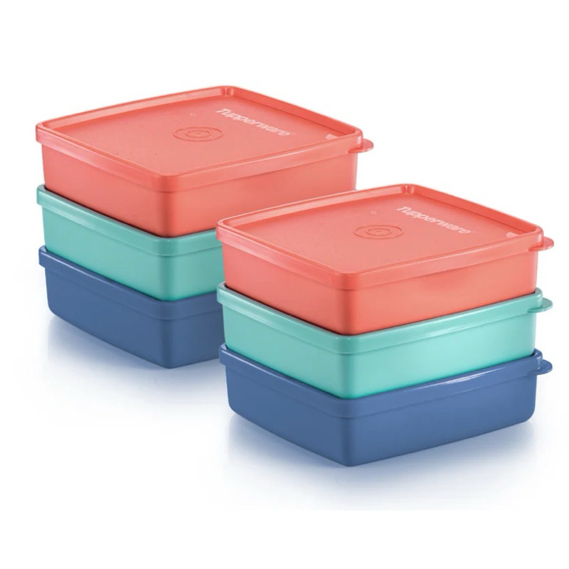 Tupperware square away lunch box (3pc/6pcs) | Shopee Malaysia