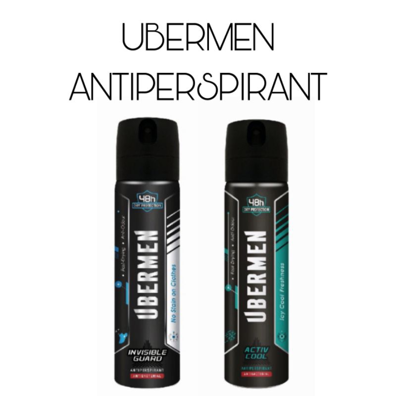 Ubermen Antiperspirant Deodorant Body Spray 150ml Fast Drying Anti ...