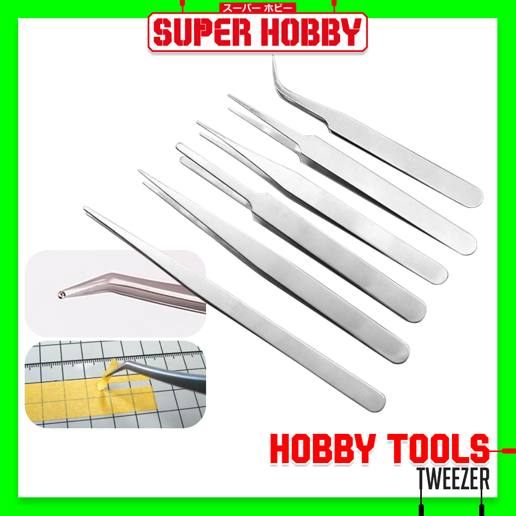 Stainless Steel Tweezers for Gundam Stickers Decals Anti-Static Tweezer ...