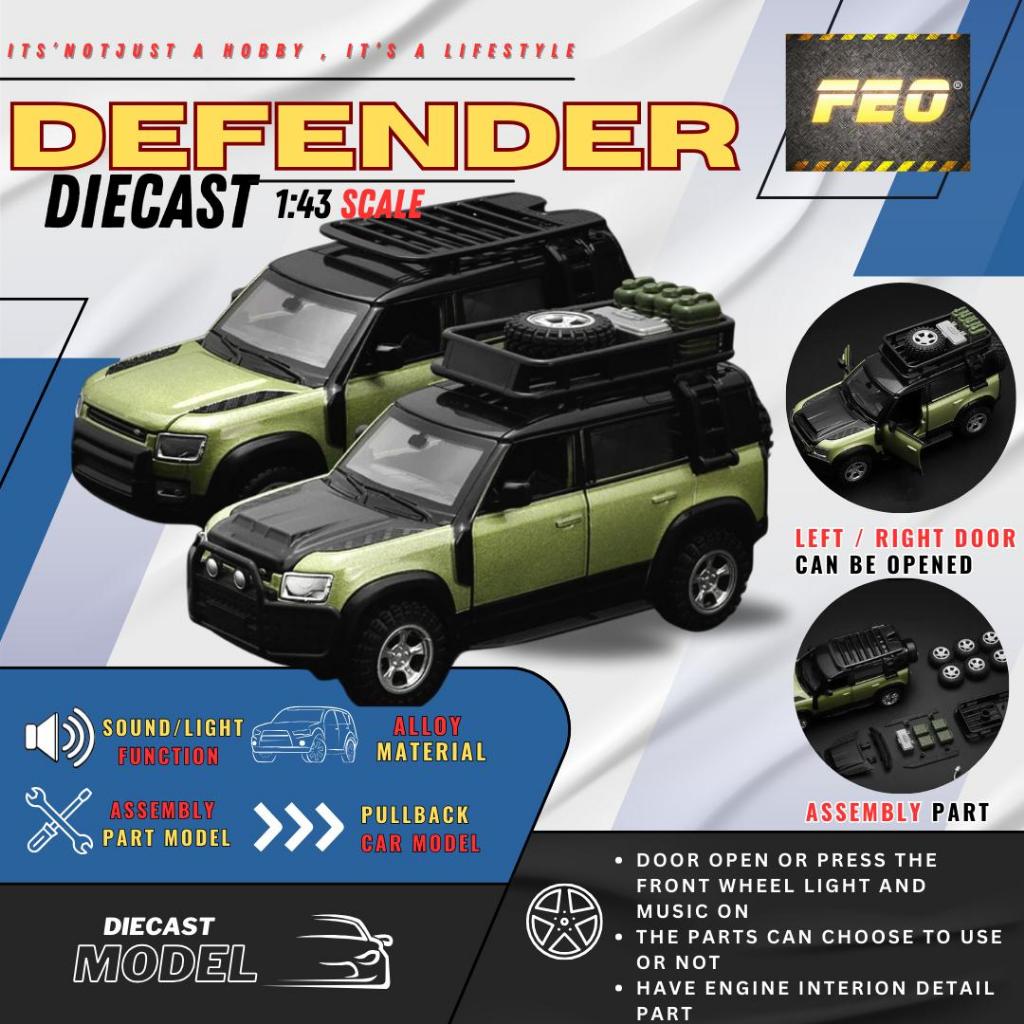 ASSEMBLY FEO-Diecast 1:43 LanRover Defender 110 CCA Diecast Car Alloy ...