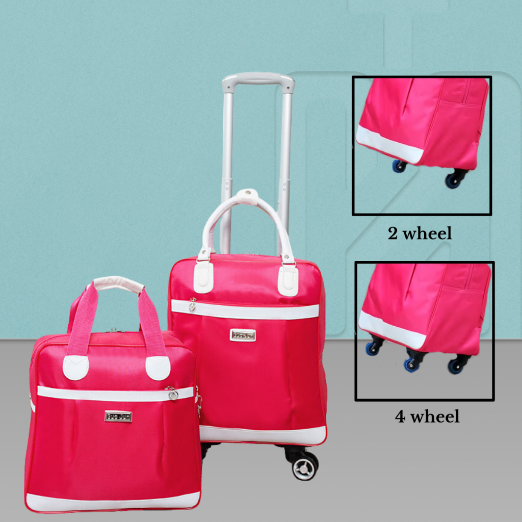 HH 22 Inch 4 Wheels Foldable Travel Luggage Lugage Trolley Bag Bags ...