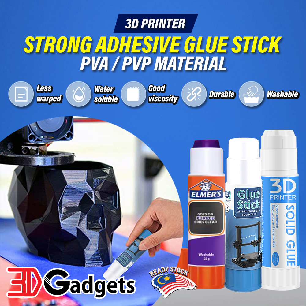3D Printer Strong Adhesive PVA / PVP Glue Stick for FDM 3D Printer Two ...