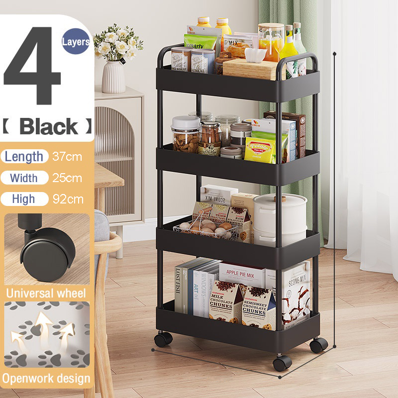 Storage Rack Shelf Trolley Rack Trolley Rak-Troli Rak Dapur Kitchen ...