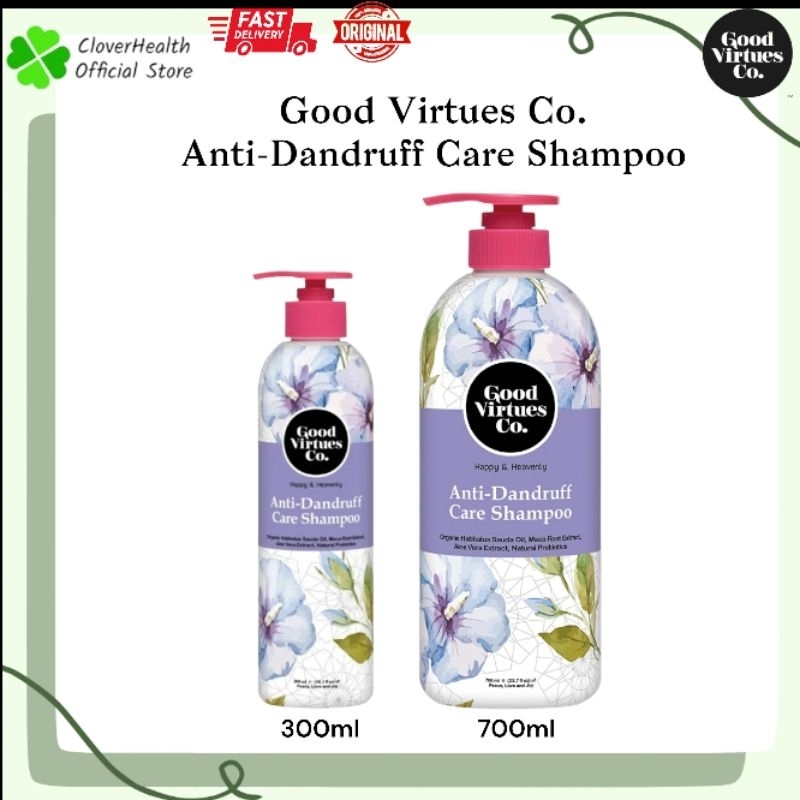 Good Virtues Co. GVC Anti-Dandruff Care Shampoo 300ml / 700ml | Shopee ...