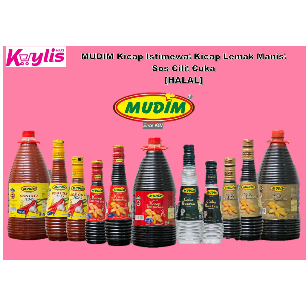 MUDIM Kicap Istimewa\Kicap Lemak Manis\Sos Cili\Cuka | Special Soy ...