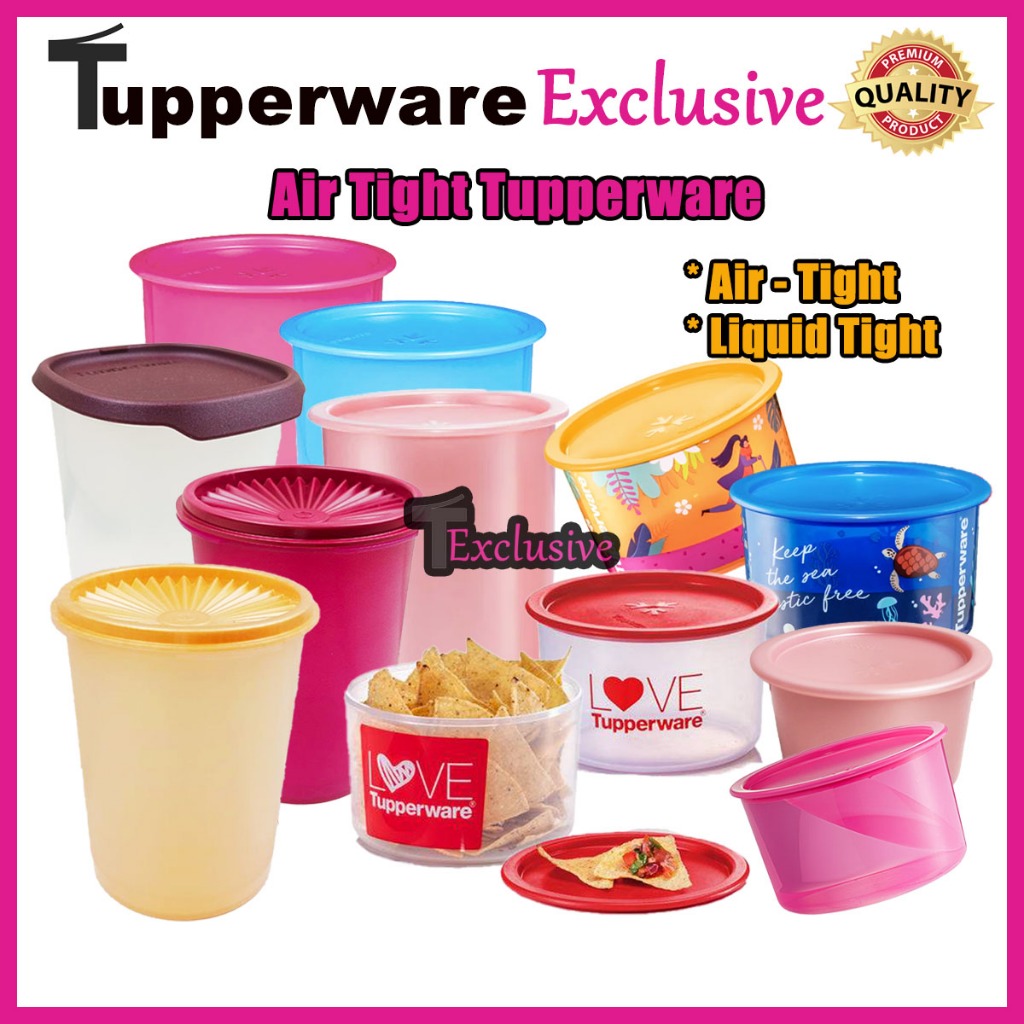 Tupperware Brands Air Tight Container One Touch Food Storage Bekas Biskut Raya Kerepek kedap ...