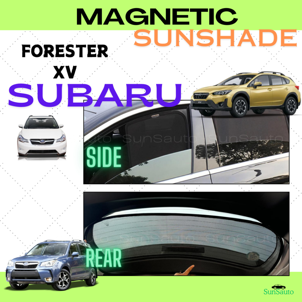 SUBARU XV GT Forester Magnetic Sunshade Rear Window Shade | Shopee Malaysia