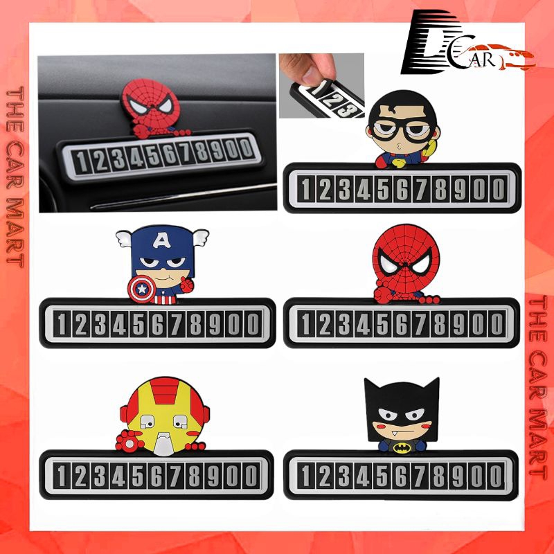 Marvel Cartoon Temporary Double Parking Phone Number Car Phone Number ...