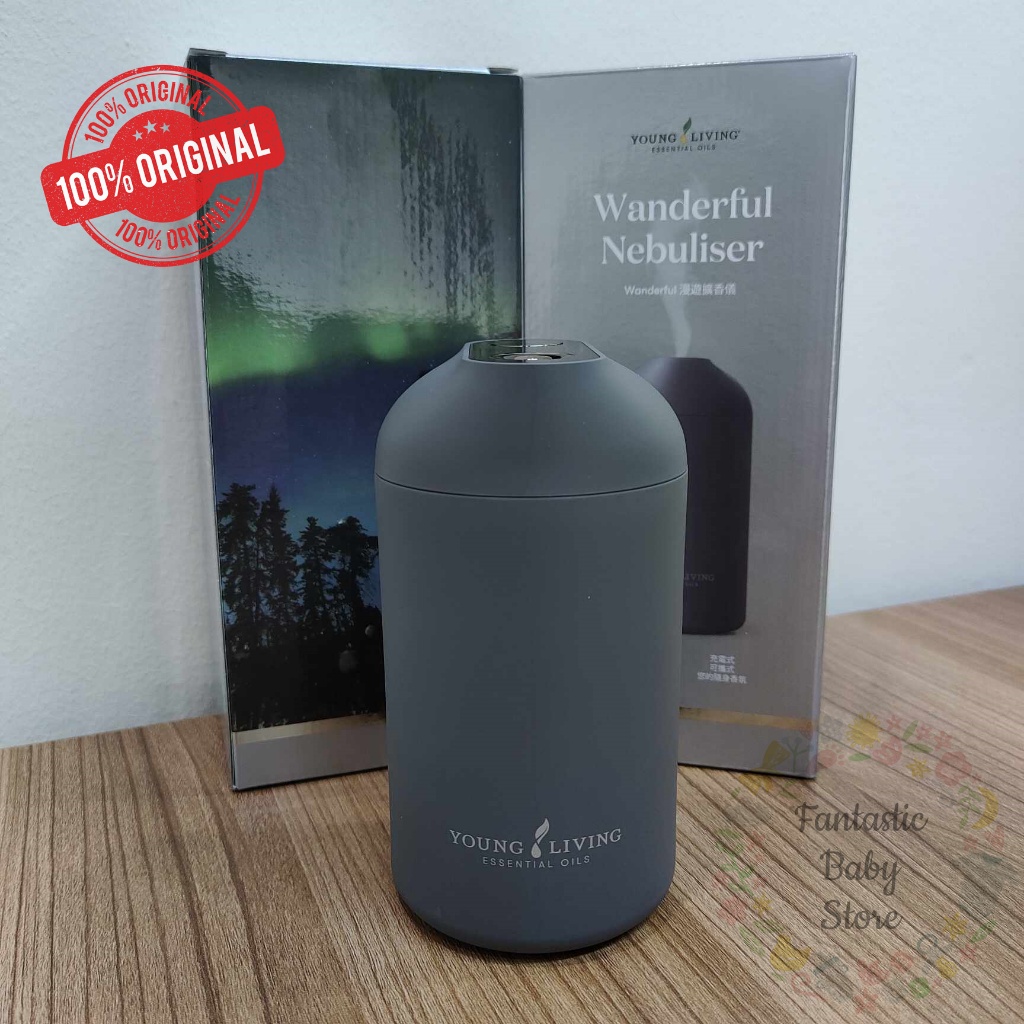 ORIGINAL Young Living Car Diffuser Wanderful Nebulizer Charcoal Grey ...