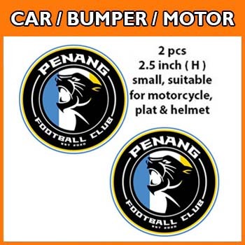 Penang Pulau Pinang FC Logo - Car Sticker / Bumper Sticker / Motor ...